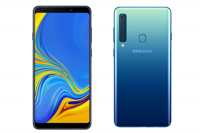 [SR새상품] SKT, 쿼드 카메라 '갤럭시 A9’출시…5만원 요금제, 공시지원금 14만원