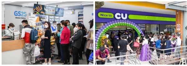 해외로 뻗어나가는 'K편의점'GS25·CU 해외점포 500곳 돌파